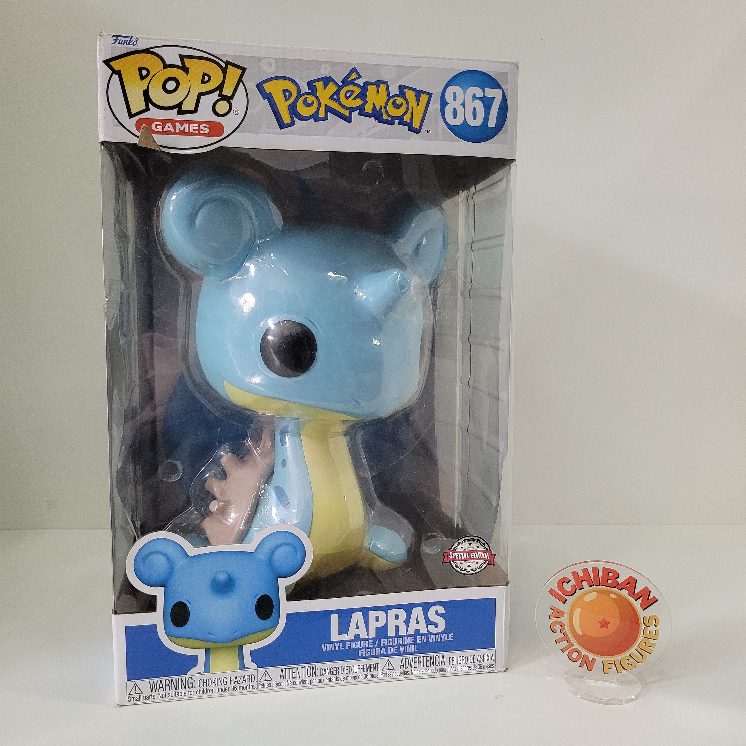 LAPRAS POKÉMON FUNKO POP BIG SIZE 100% ORIGINAL COM CAIXA - ICHIBAN ...