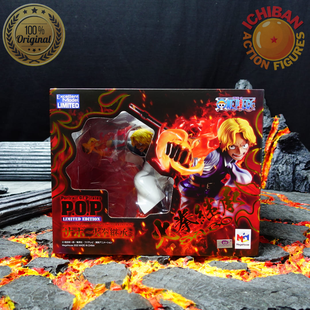 SABO ONE PIECE POP DX LIMITED EDITION MEGAHOUSE 100% ORIGINAL LACRADO ...