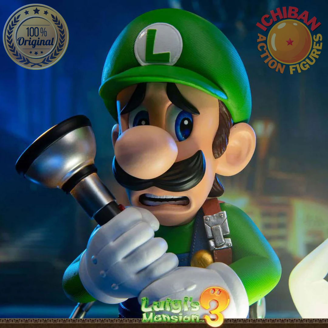 LUIGI E POLTERPUP SUPER MARIO BROS NINTENDO COLLECTOR ED. FIGURE ...