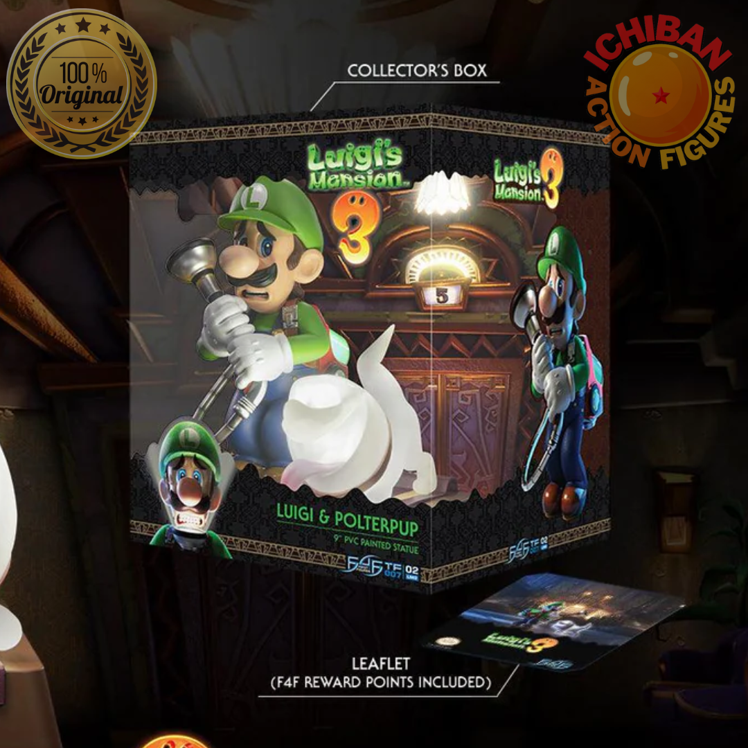 LUIGI E POLTERPUP SUPER MARIO BROS NINTENDO COLLECTOR ED. FIGURE ...