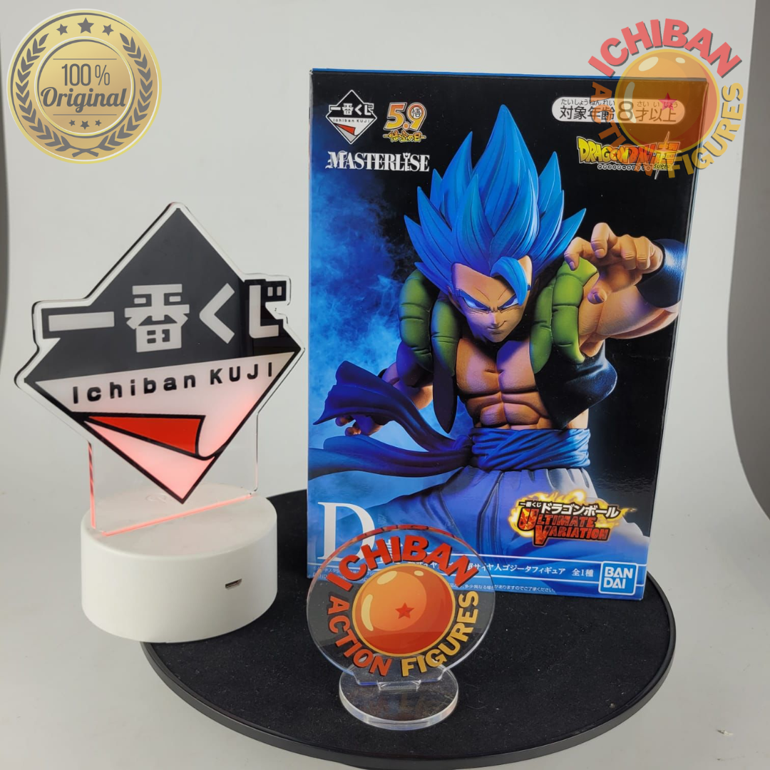 GOGETA SSJ BLUE DRAGON BALL SUPER ULTIMATE VARIATION MASTERLISE ICHIBAN LETRA D BANDAI 100% ...