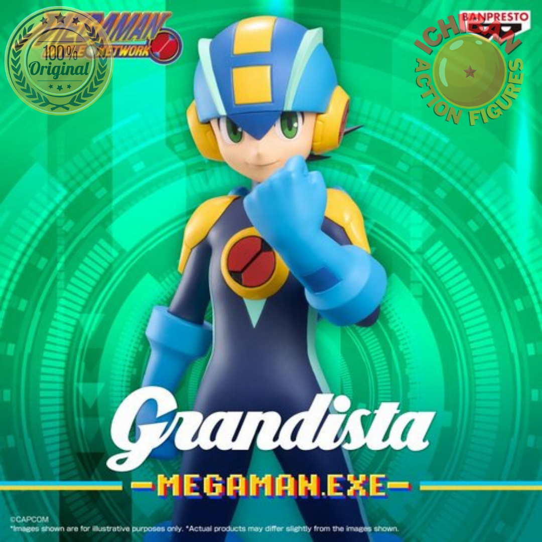 [PRÉ-VENDA MAIO/26 - 50%] MEGAMAN.EXE GRANDISTA BANPRESTO 100% ORIGINAL ...