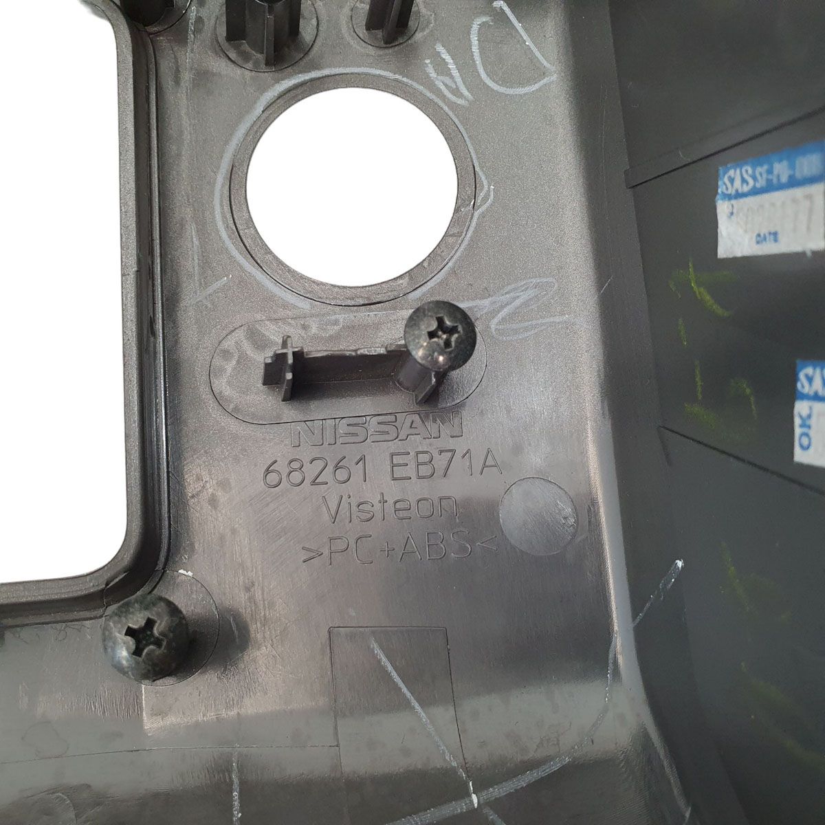 Moldura Central Painel Frontier 2007 A 2013 Eb71A-68261 Prata Original ...