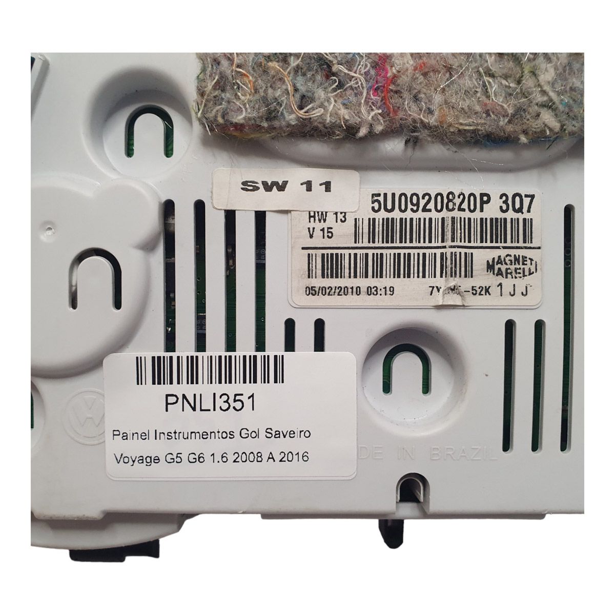 Painel Instrumentos Gol Saveiro Voyage G5 G6 1.6 2008 A 2016 240Km 8000Rpm Magneti Marelli ...