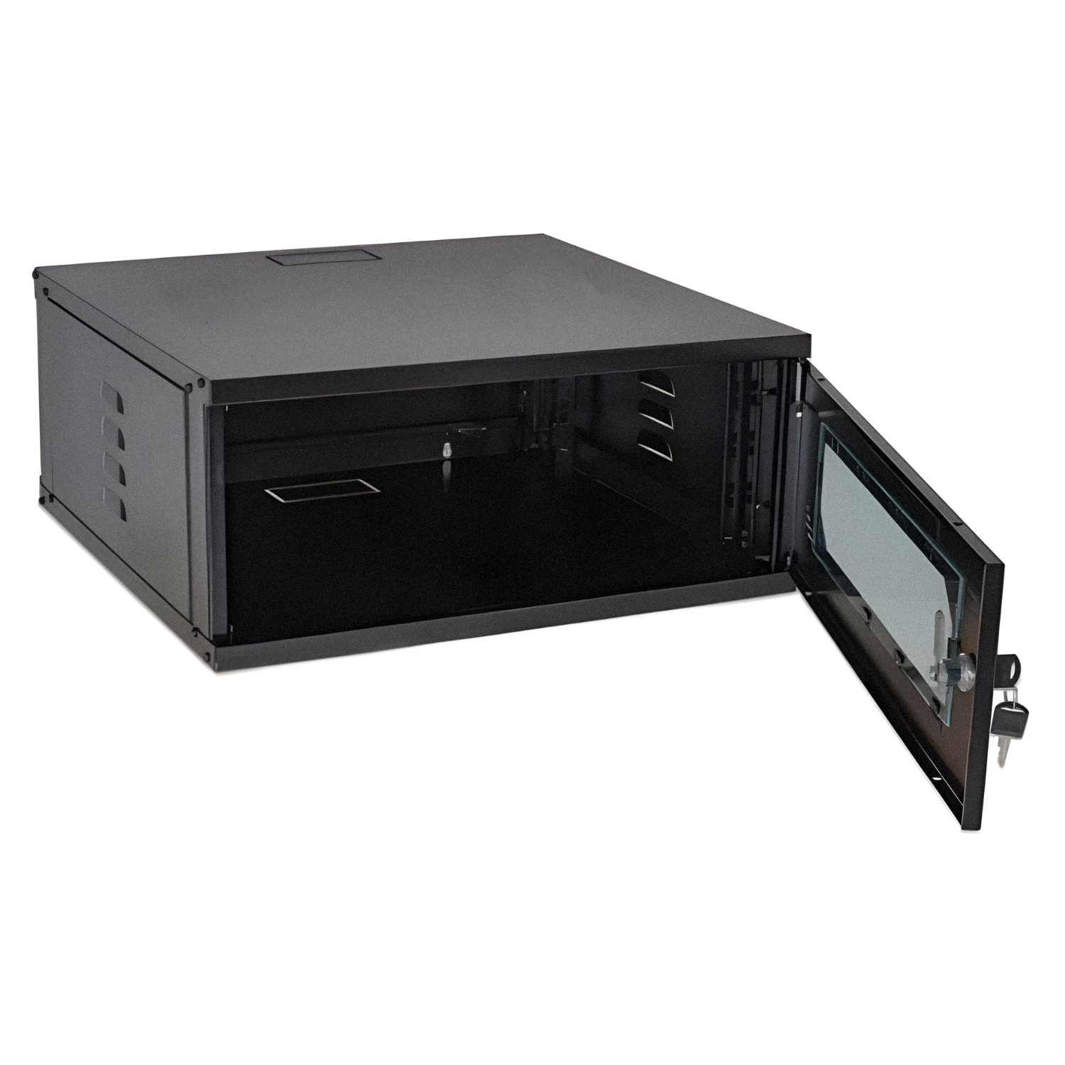 MINI RACK 19 POLEGADAS | 03U X 470MM |PRETO - Fibras Net SP