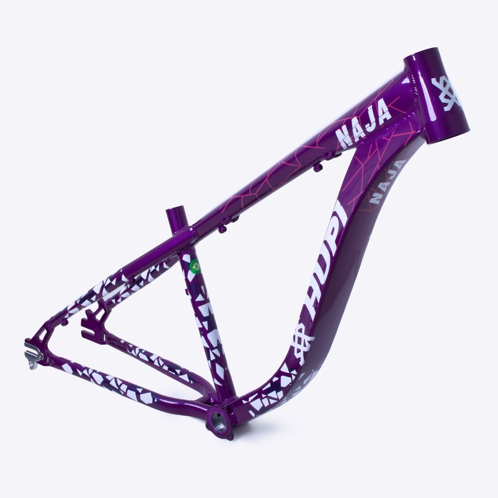 QUADRO HUPI NAJA V9 ROXO/BRANCO-HUPI BIKES - Torino Bikes