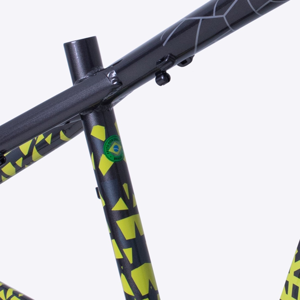 QUADRO HUPI NAJA V9 GRAFITE/AMARELO-HUPI BIKES - Torino Bikes