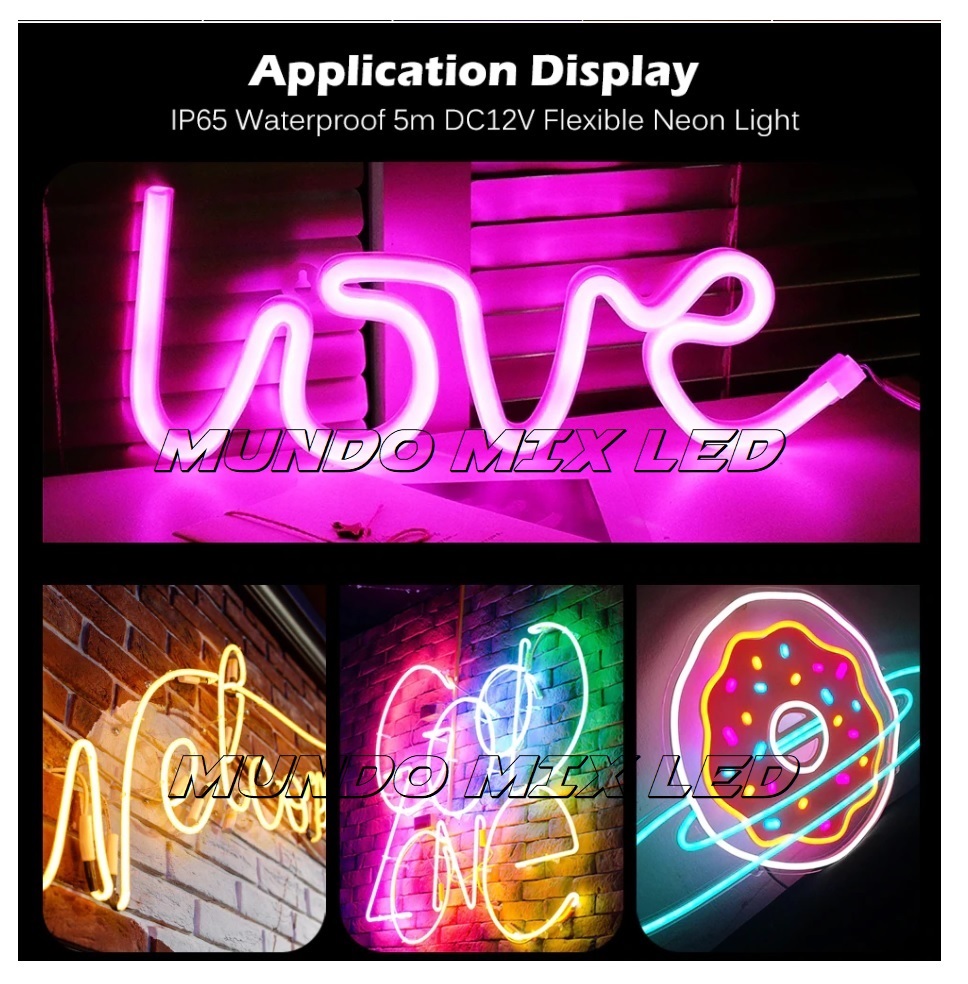 Mangueira NEON LED 12V 5MTS 6X12MM ROXO 12W/MT Rolos C/ 5 Metros Flexí ...