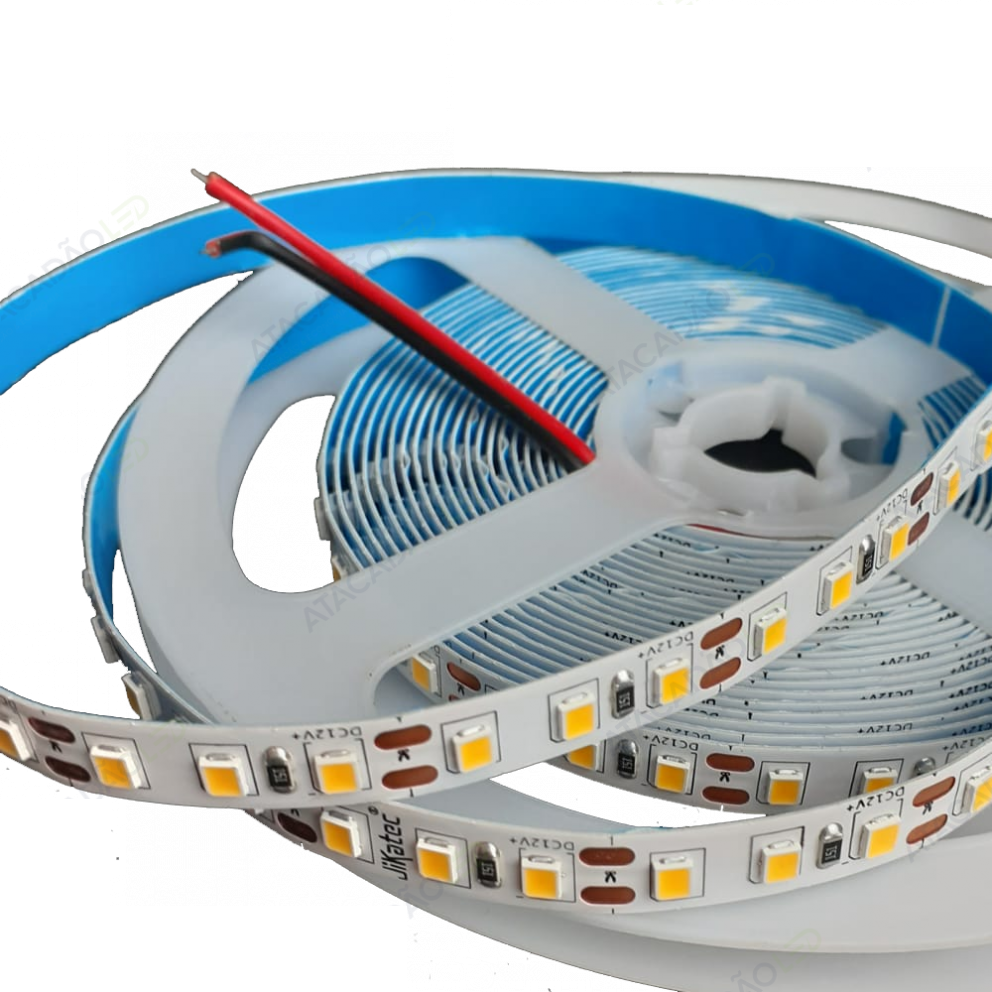 Fita LED IP20 12V 120Leds 10W /mt Branco Morno 4000K 12Volts P/ Perfil - Modulo De LED Para ...