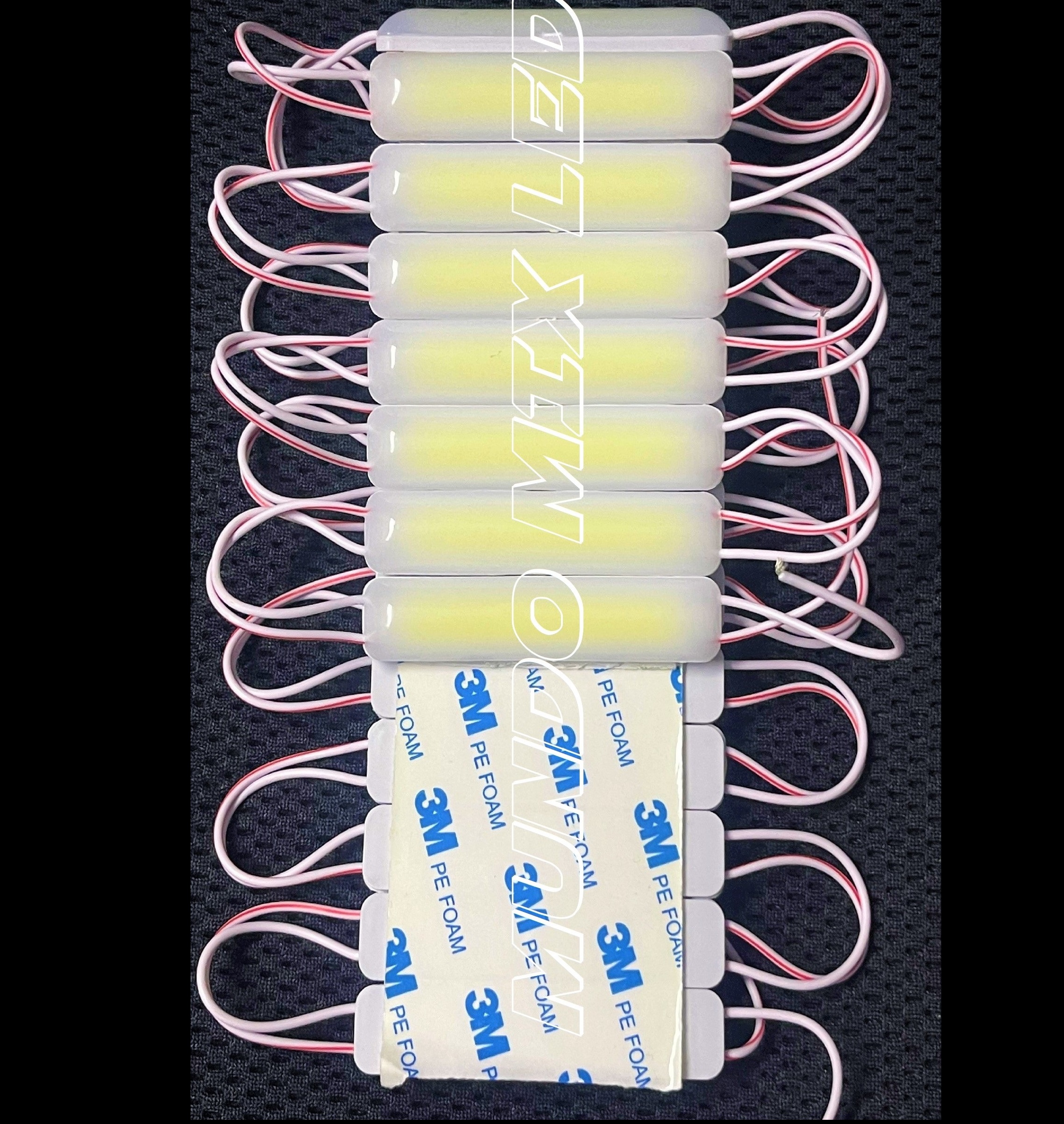 Módulo Led 8520 COB 2,5W 12V Branco Frio 9-leds 180º ip67 12volts ...