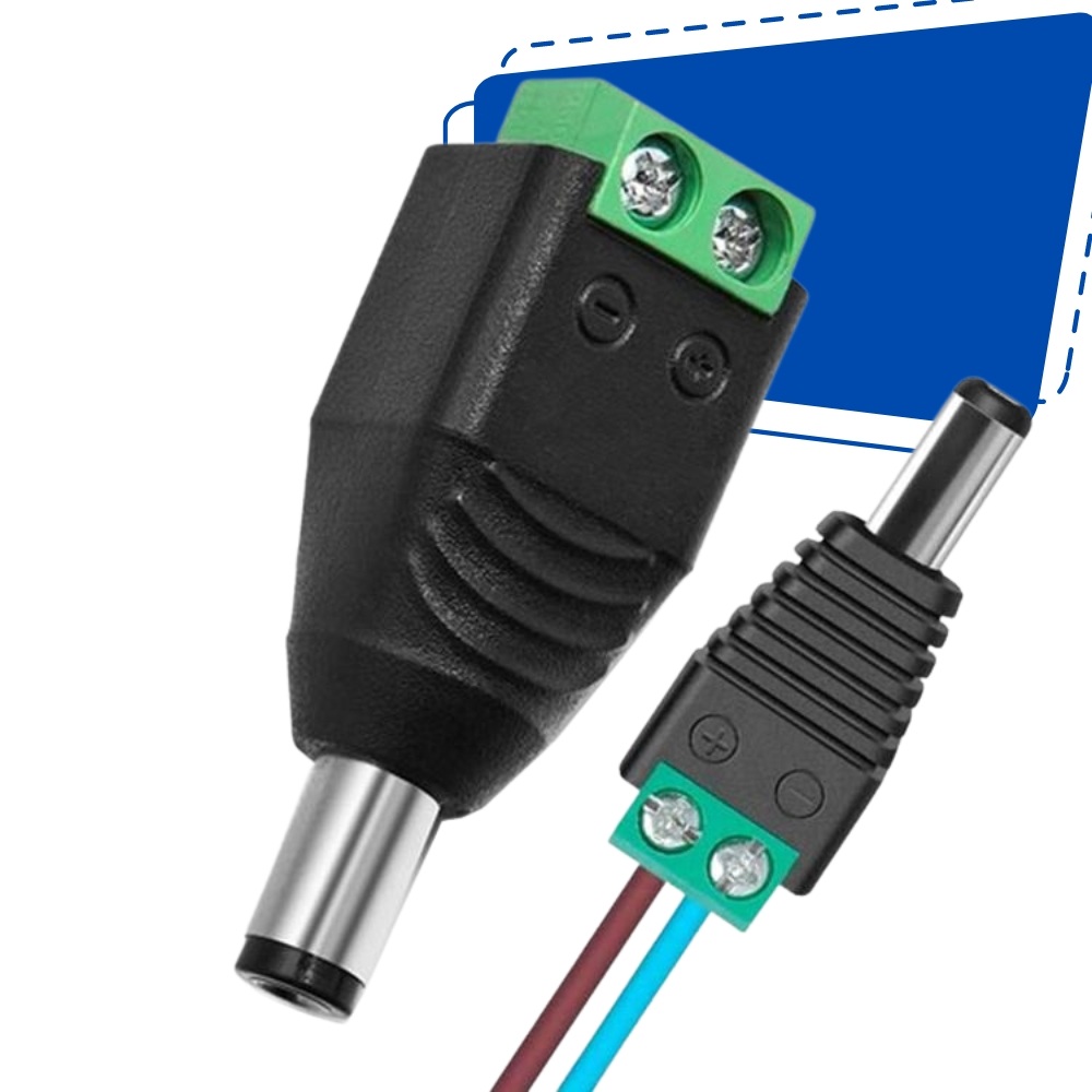 Conector PLUG Borne Verde Macho Parafuso P4 J4 Para Fonte e LEDs ...