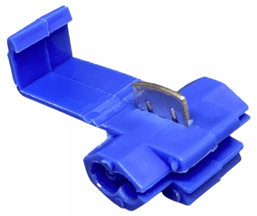 Conector Derivação Azul 1,5mm a 2,5mm Emenda Rápida Para Cabos Fios Pl ...