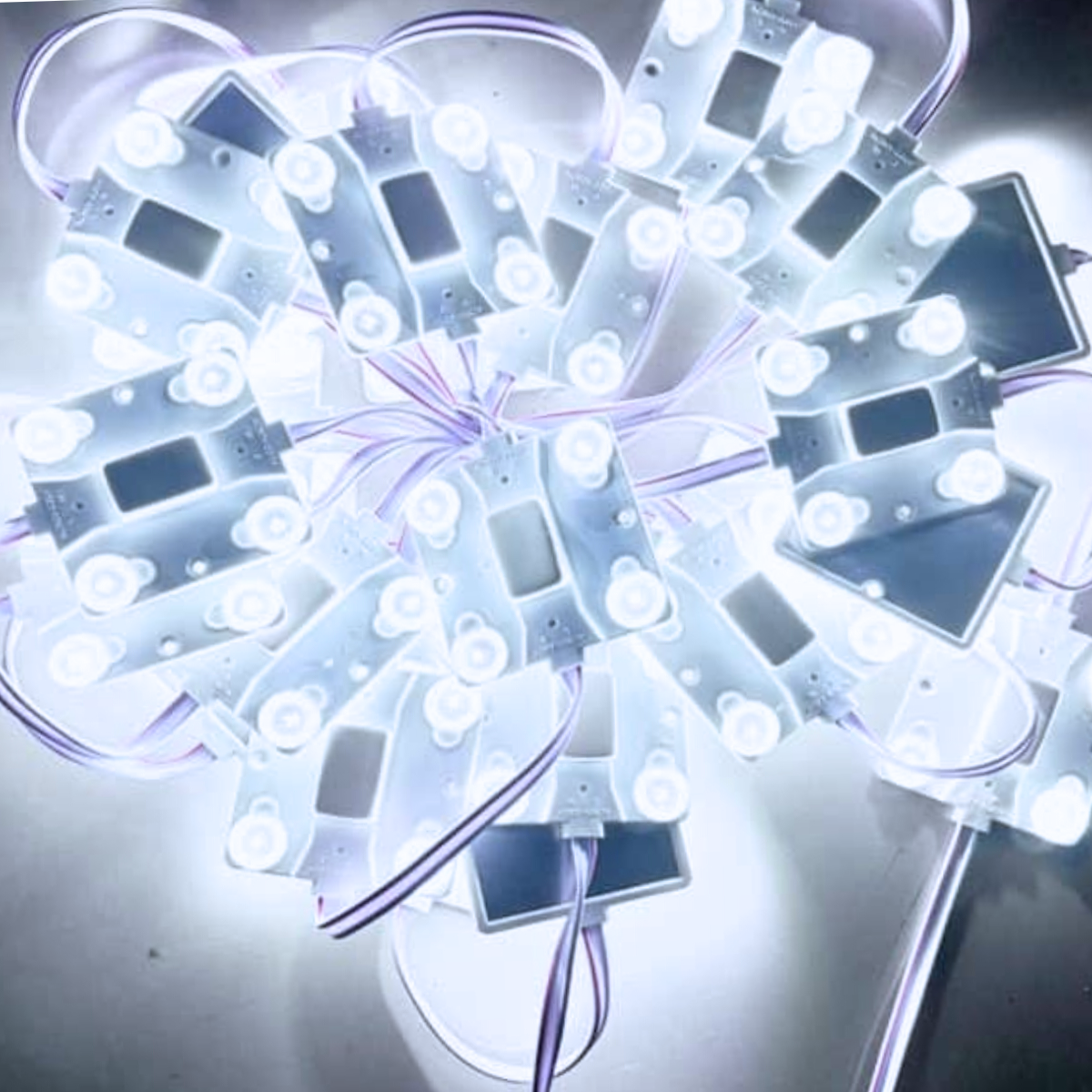 Módulo LED 6X6 AC-220V 4W 4-LEDs Branco Frio IP67 Direto Na Energia ...