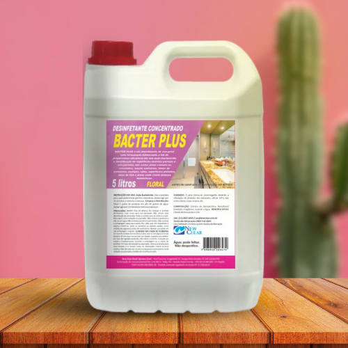 Desinfetante Concentrado Bacter Floral 5 Litros - Tríade LOG - Produtos de limpeza e muito mais