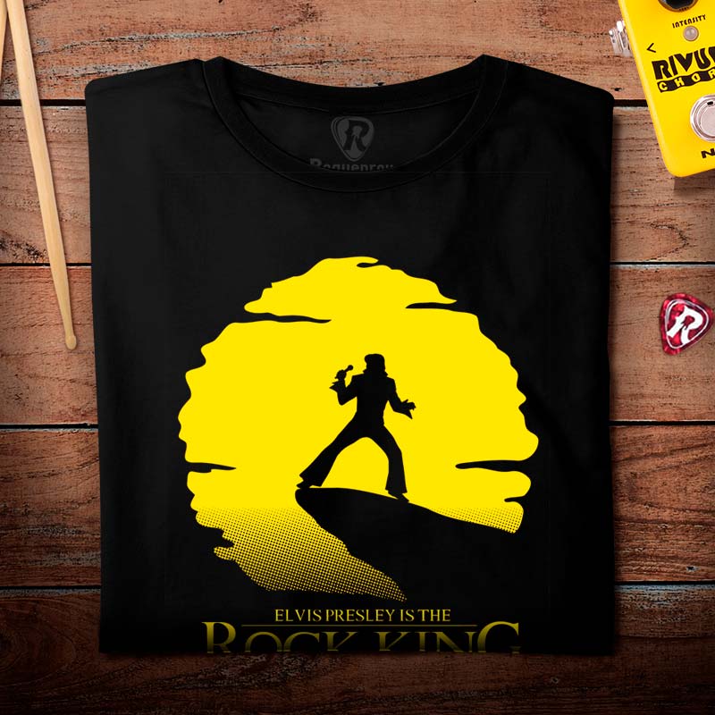 Camiseta Elvis Rock King | 100% Algodão - Roquenrou | Estampado na Veia!