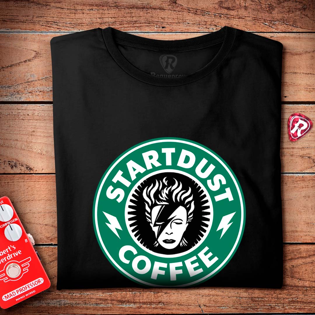 Camiseta Stardust Coffee | Branca - Roquenrou | Estampado na Veia!