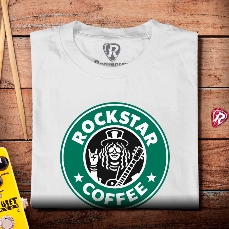 Camiseta rock premium Rockstar Coffee | 100% Algodão - Roquenrou ...