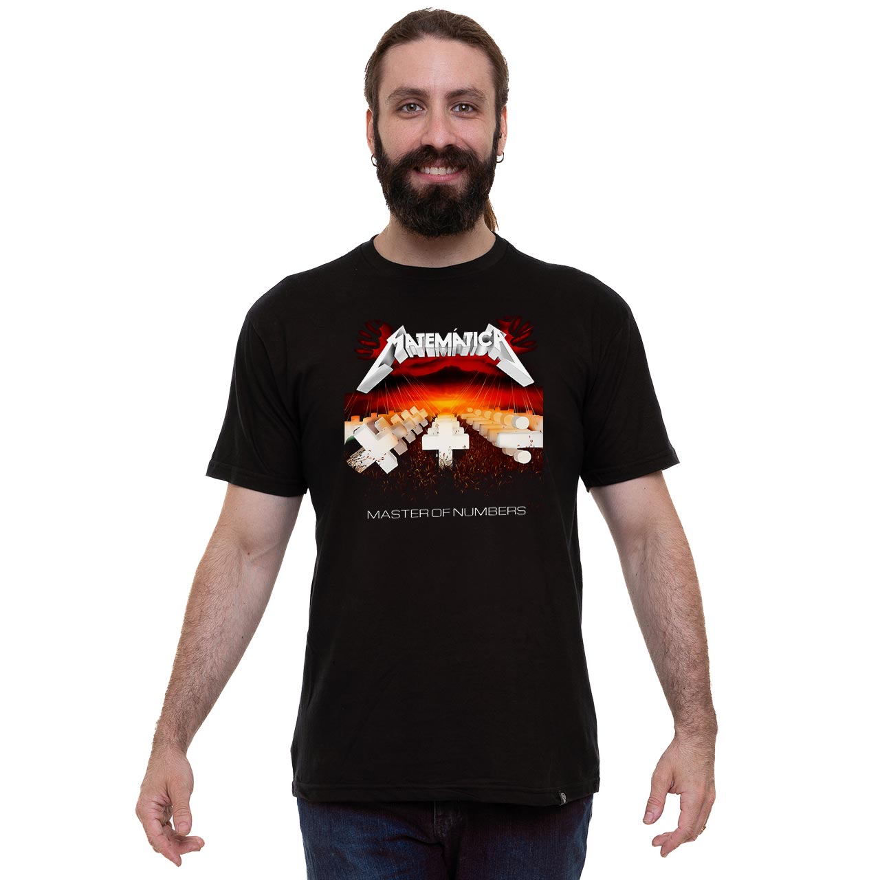 Camiseta Matemática Masters of Numbers - Roquenrou | Estampado na Veia!