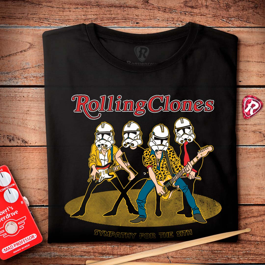 Camiseta Rolling Clones Premium | 100% Algodão - Roquenrou | Estampado ...