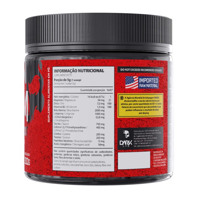 Venom Underground Pre Workout 300g - Dark Lab - Nutricentral ...