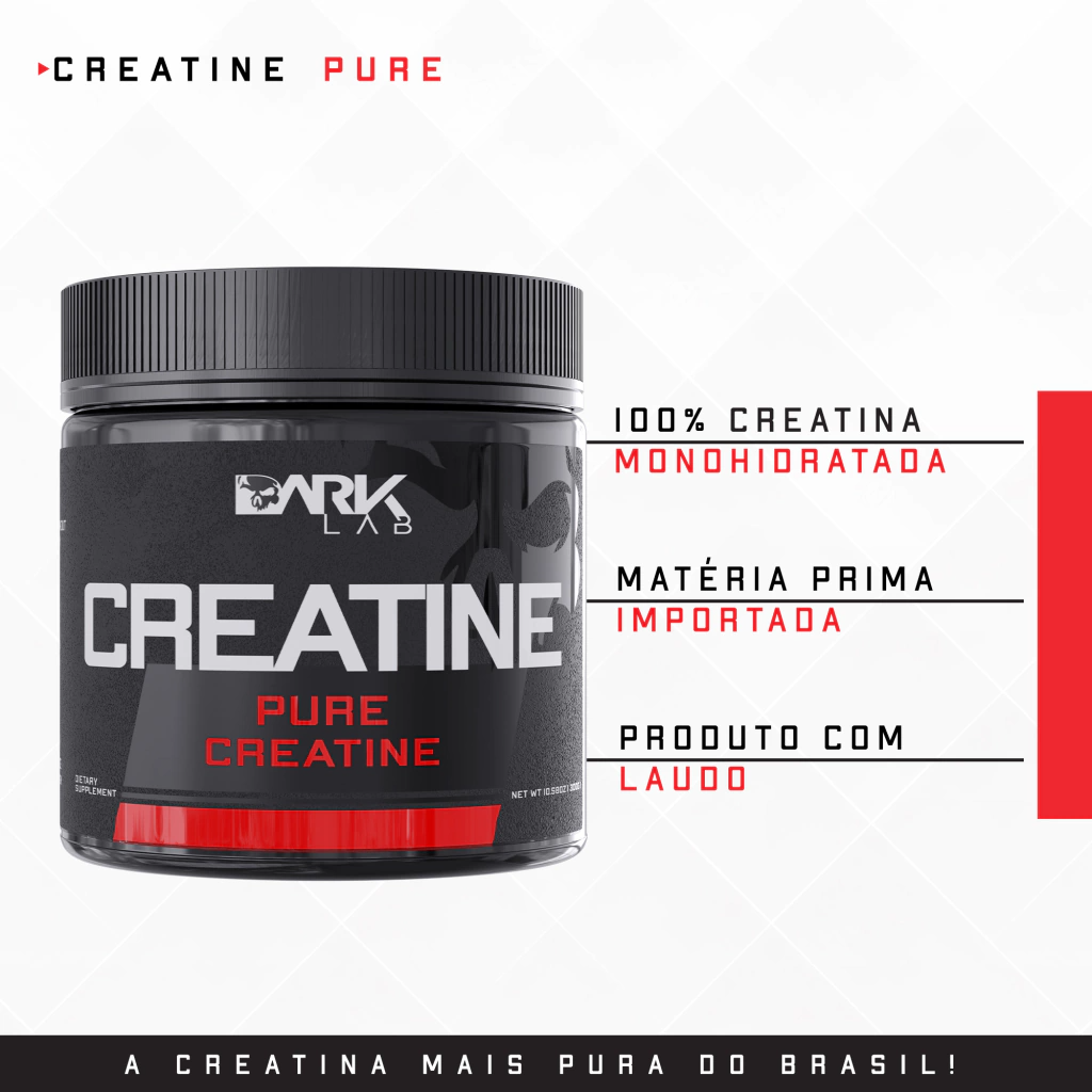 Creatine Pure Creatina Pura 300g + Dark Mass 3kg - Dark Lab ...
