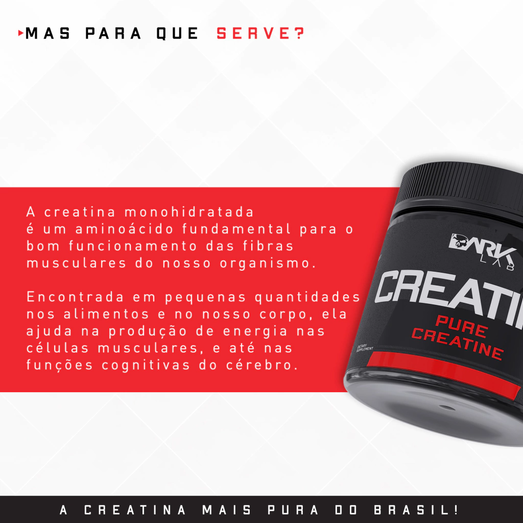 Creatine Pure Creatina Pura 300g + Dark Mass 3kg - Dark Lab ...