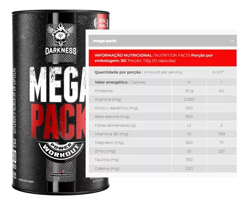 Mega Pack 30 Packs Integralmédica - Darkness - Nutricentral Suplementos ...