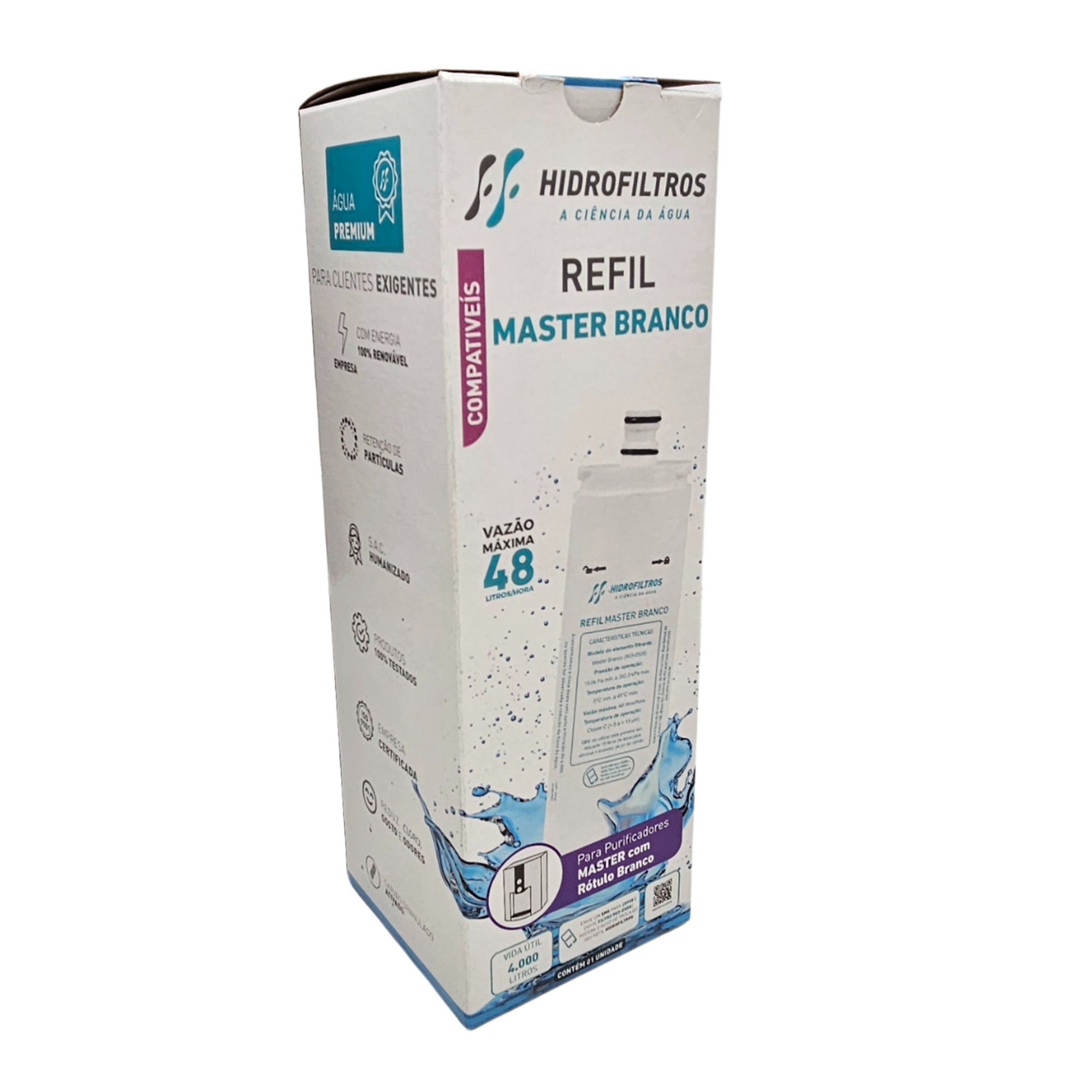 FILTRO MASTER BRANCO 19,5mm HIDROFILTROS - PURIFICAR - Tudo que sua ...