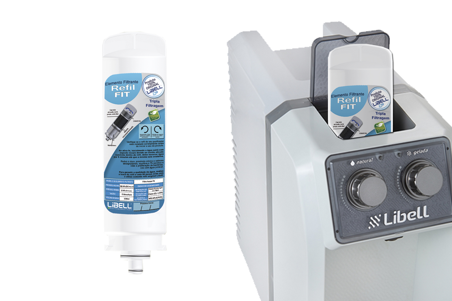 REFIL FILTRO LIBELL FIT LE200 - PURIFICAR - Tudo que sua ÁGUA precisa