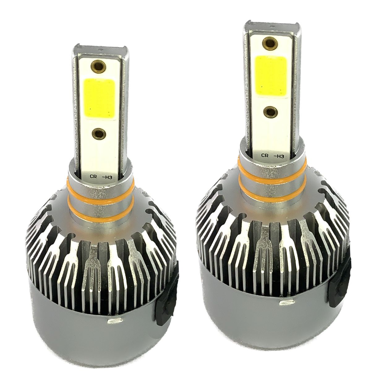 Par lampada H3 super LED 6000LUMENS 12/24V dobro iluminaão ...
