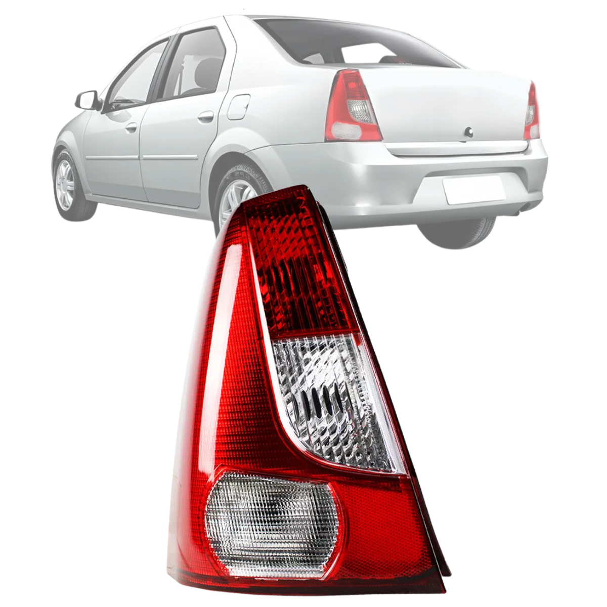 LANTERNA TRASEIRA LOGAN 2007 A 2009 LADO ESQUERDO - PRUDENPARTS ...