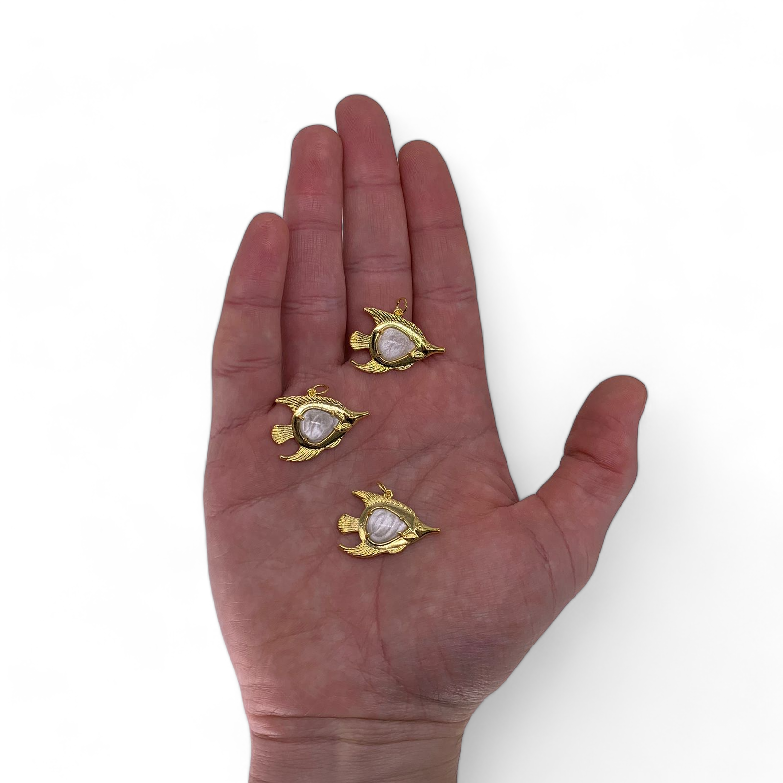 Pingente Peixe 25x30mm - Jade Stone