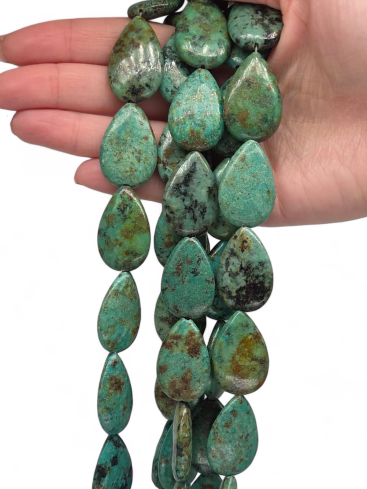 Turquesa Natural Gota Chapa - Jade Stone