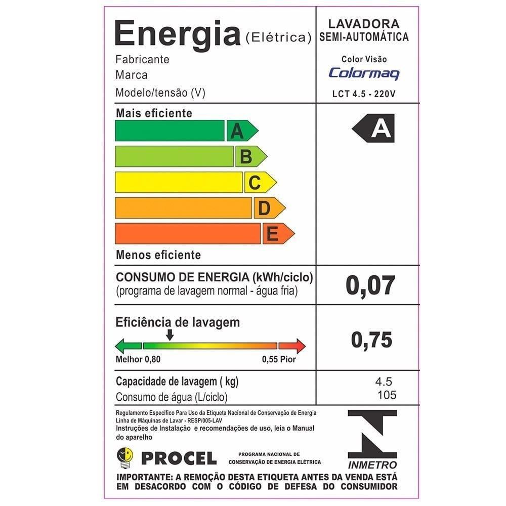Tanquinho/ Lavadora de Roupas Semi-automática Colormaq 10Kg LCT c/Tim - Gcasa EletroMóveis - em ...