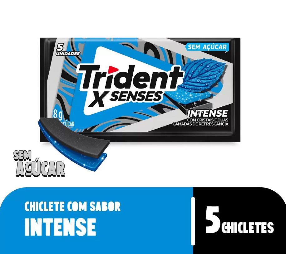 Chiclete Trident Intense 168g - c/ 21 un - Santa Cruz Doces: Variedades ...