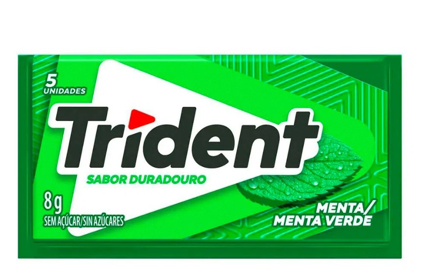 Chiclete TRIDENT MENTA 168g - c/ 21 un - Santa Cruz Doces: Variedades ...