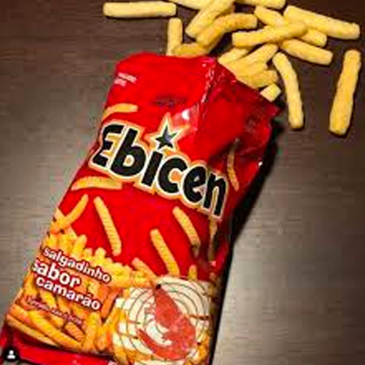 Salgadinho EBICEN CAMARÃO - 30g - Santa Cruz Doces: Variedades de Doces ...