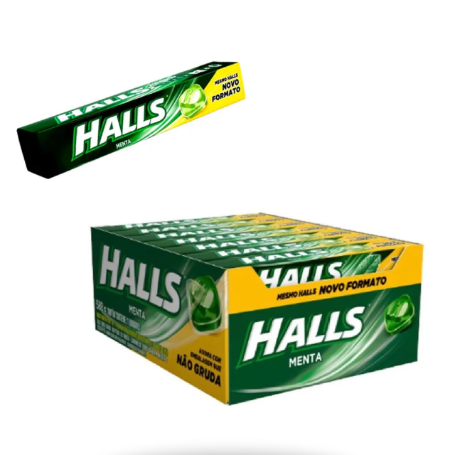 Bala HALLS Menta - c/ 21 un - Santa Cruz Doces: Variedades de Doces com ...