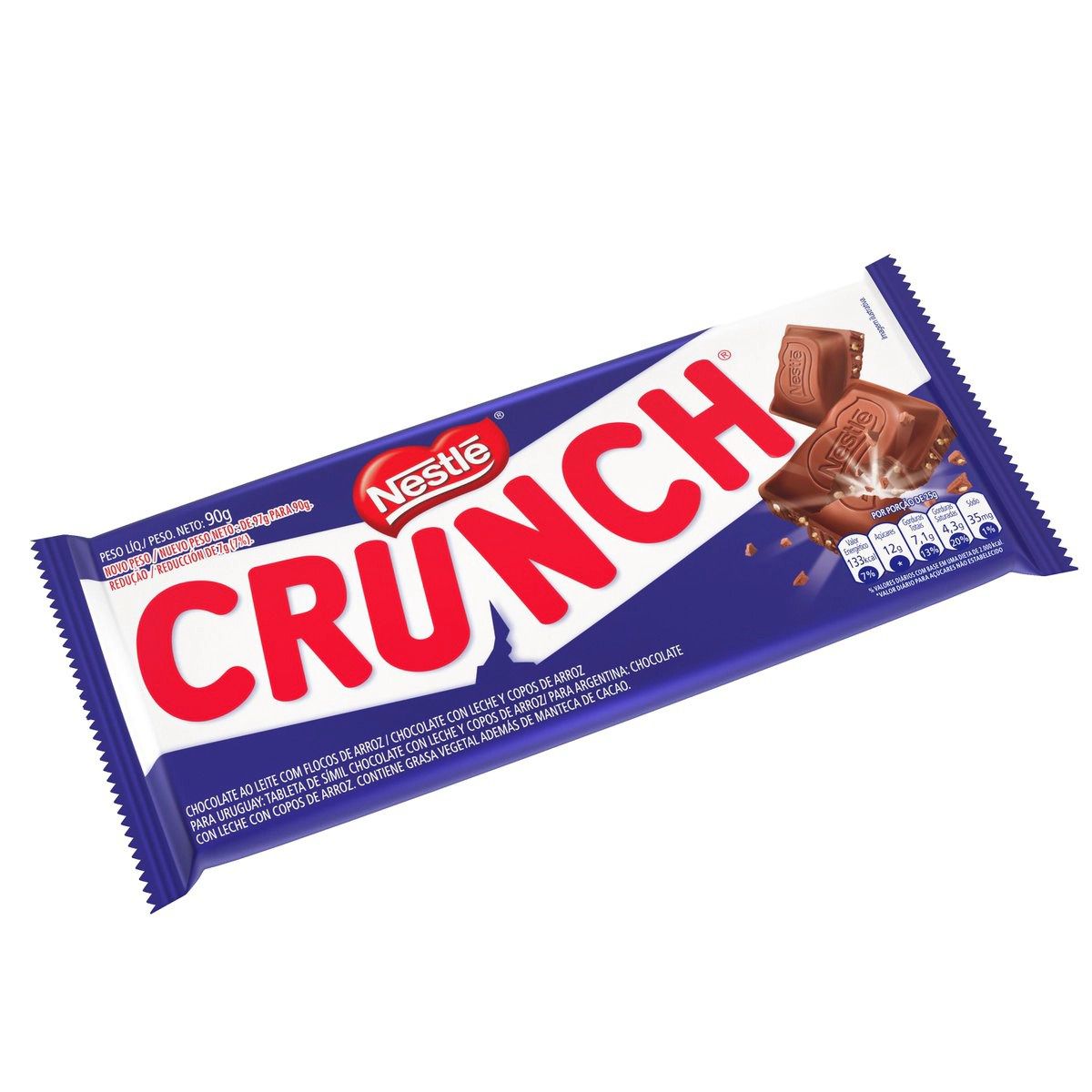 Barra de Chocolate CRUNCH Nestlé - 90G - Santa Cruz Doces: Variedades ...