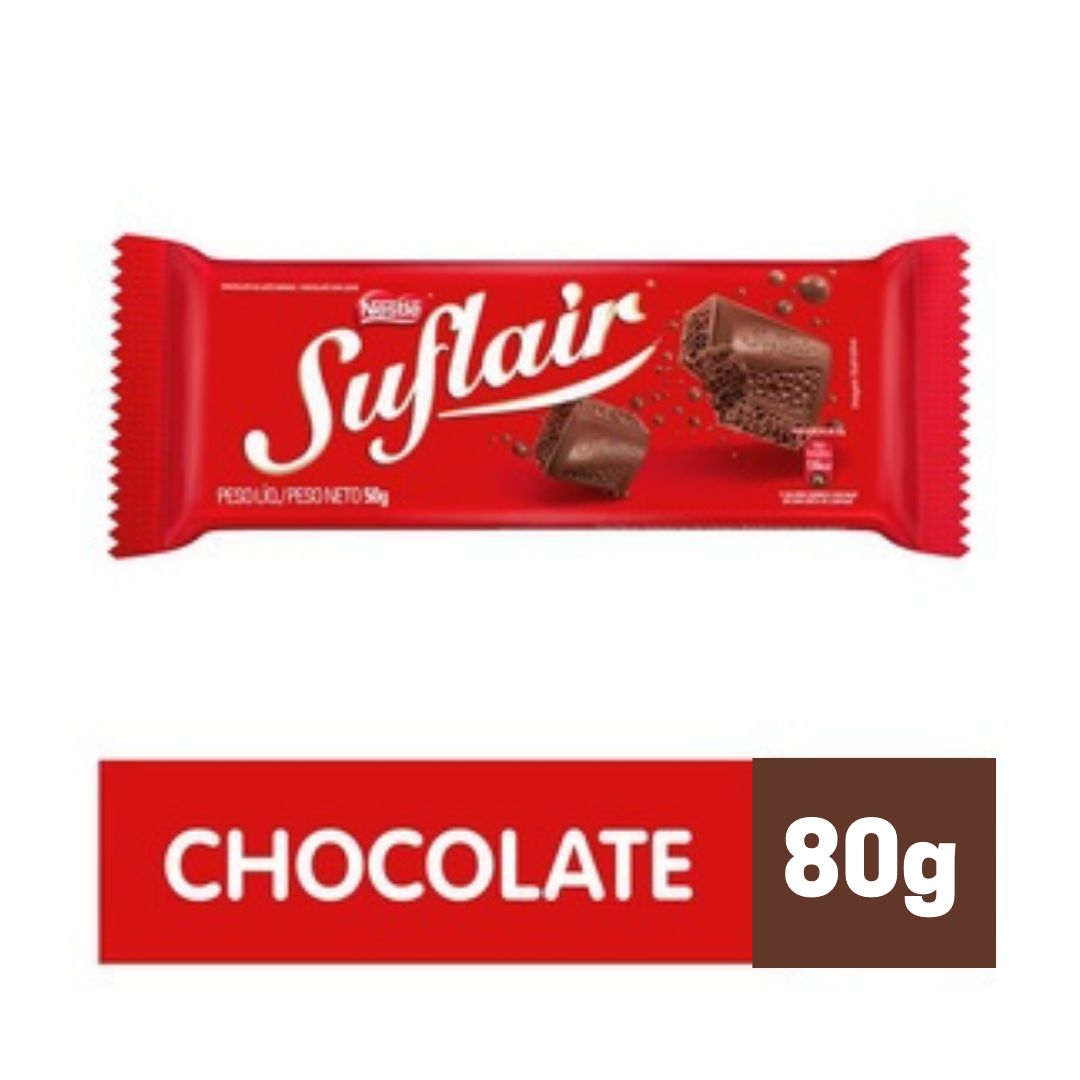 Tablete de Chocolate Suflair Ao Leite 80g - Nestlé - Santa Cruz Doces ...