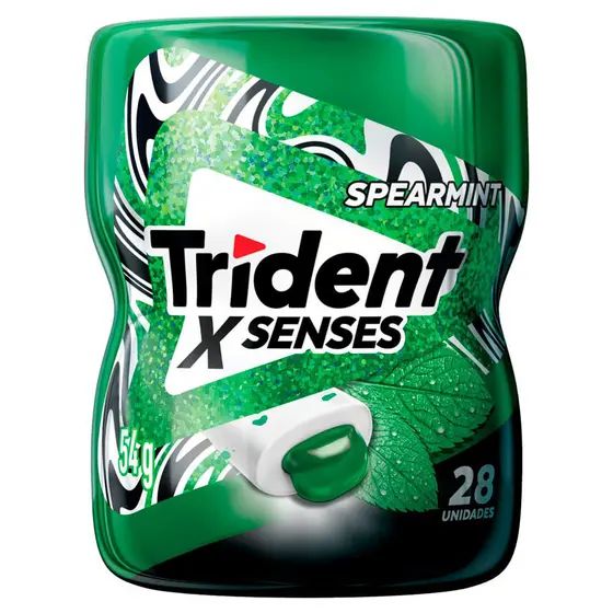 Chiclete TRIDENT Pote SpearMint 324g - c/ 6 un - Santa Cruz Doces ...
