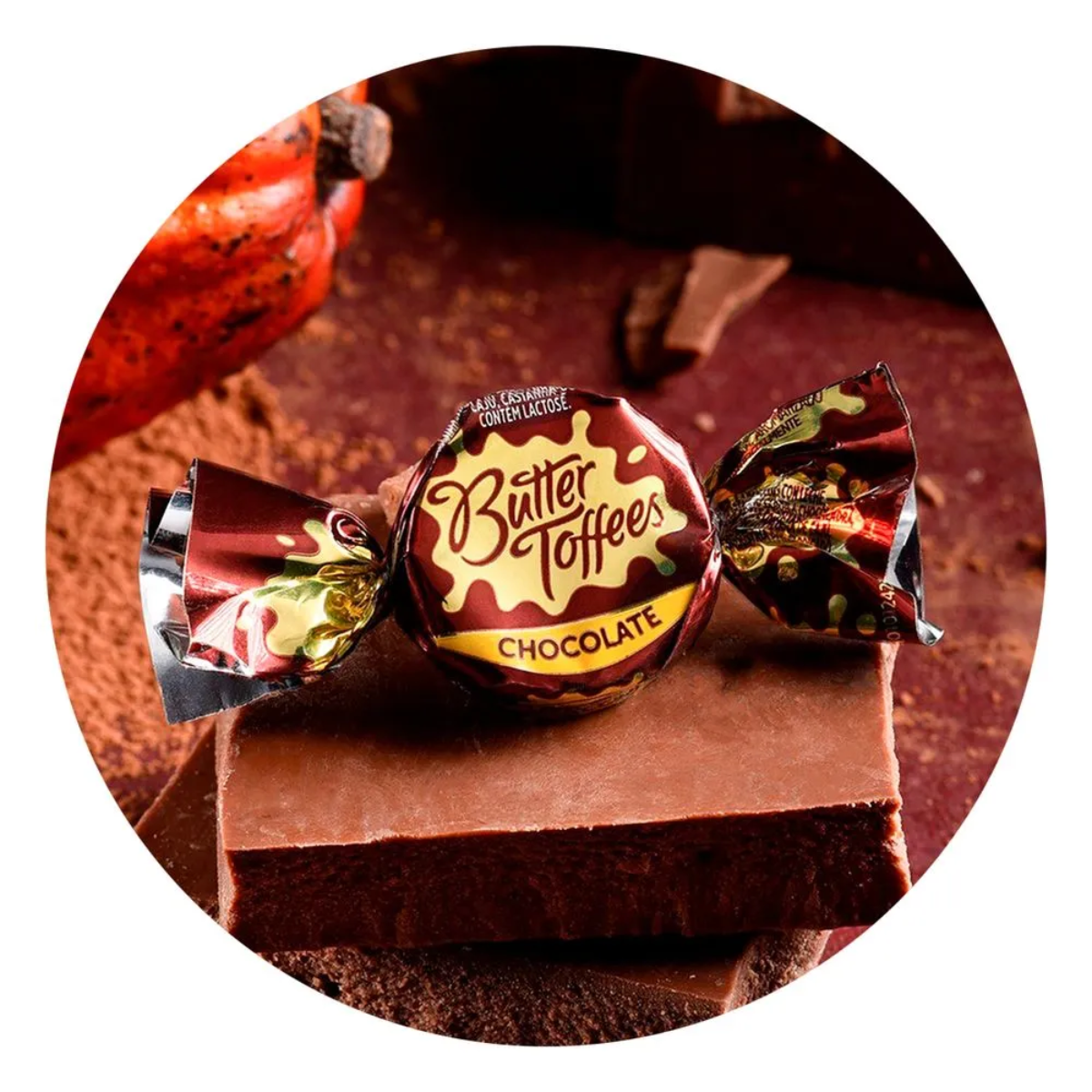 Bala BUTTER TOFFEES CHOCOLATE - pct. 400g - Santa Cruz Doces ...