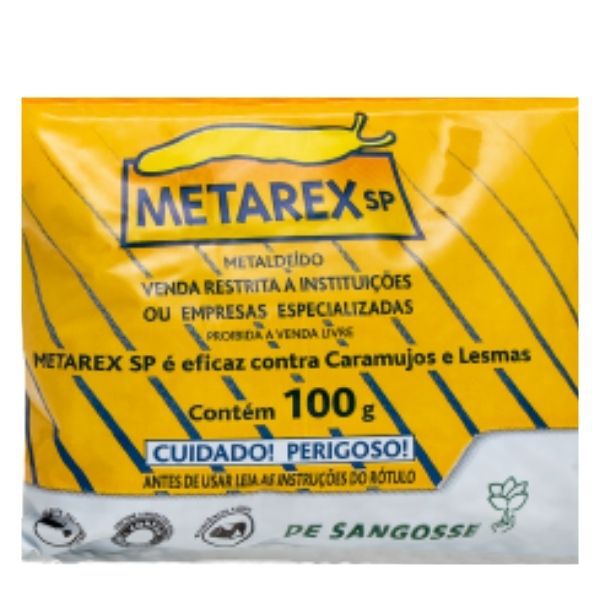 Metarex 100gr Eficaz contra Lesmas e Caramujos - Agrotiba