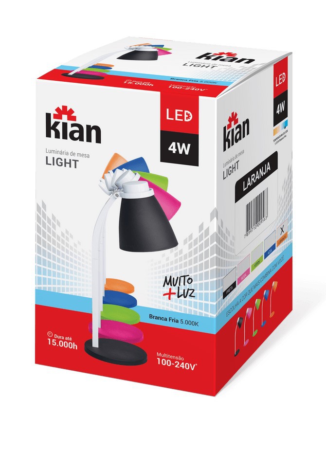 Luminaria Mesa Kian Light Led 4W Biv Rosa - Tocco - Tudo para sua ...