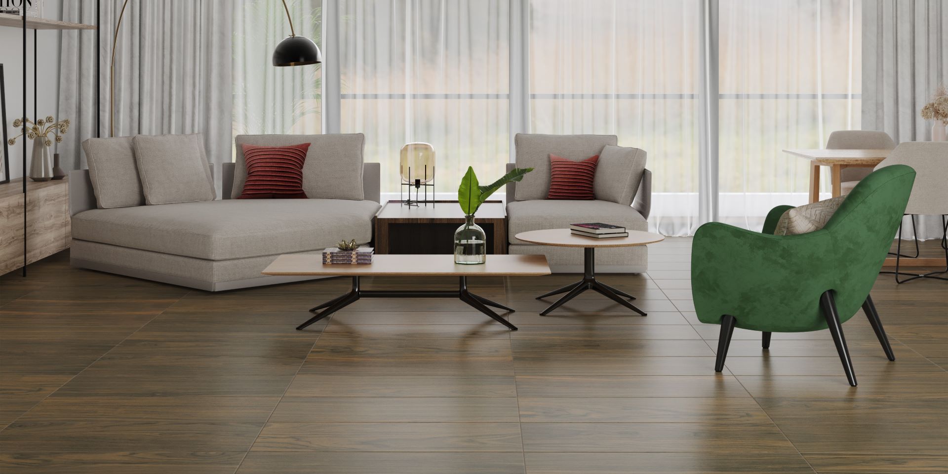 Porcelanato Incepa 20X90 Cherry Maple Acetinado - 8mm Caixa Com 1.63M² ...