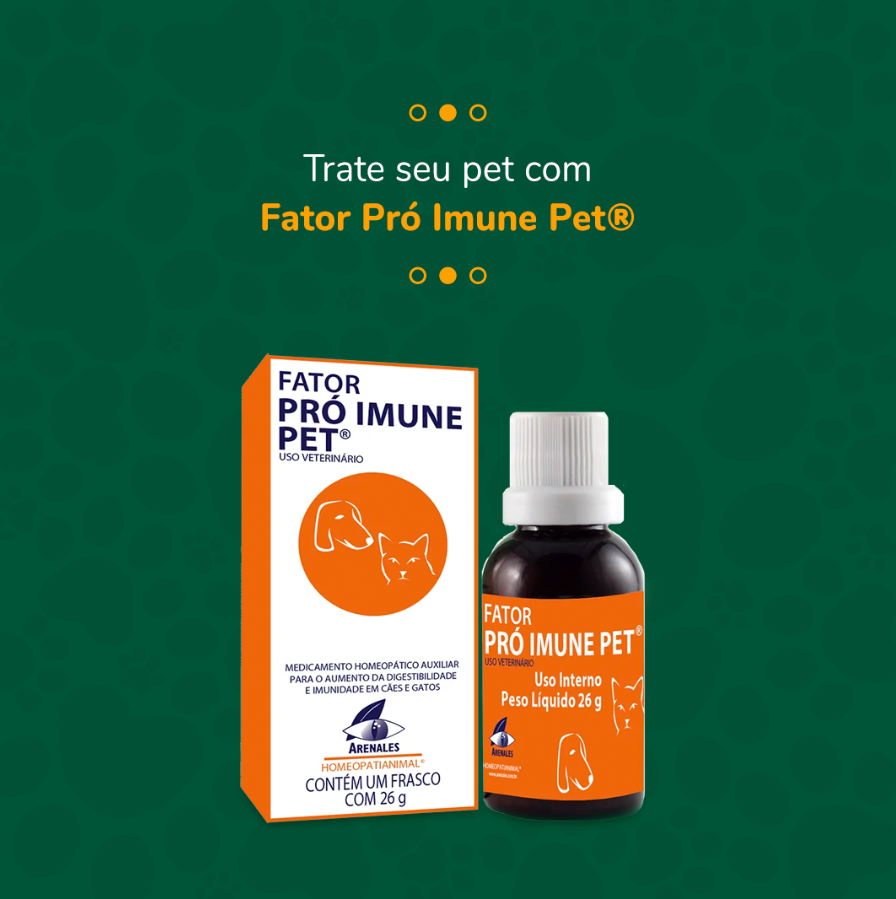 Fator Pró Imune Pet em glóbulos - Arenales - Time Pets | Tapetes ...