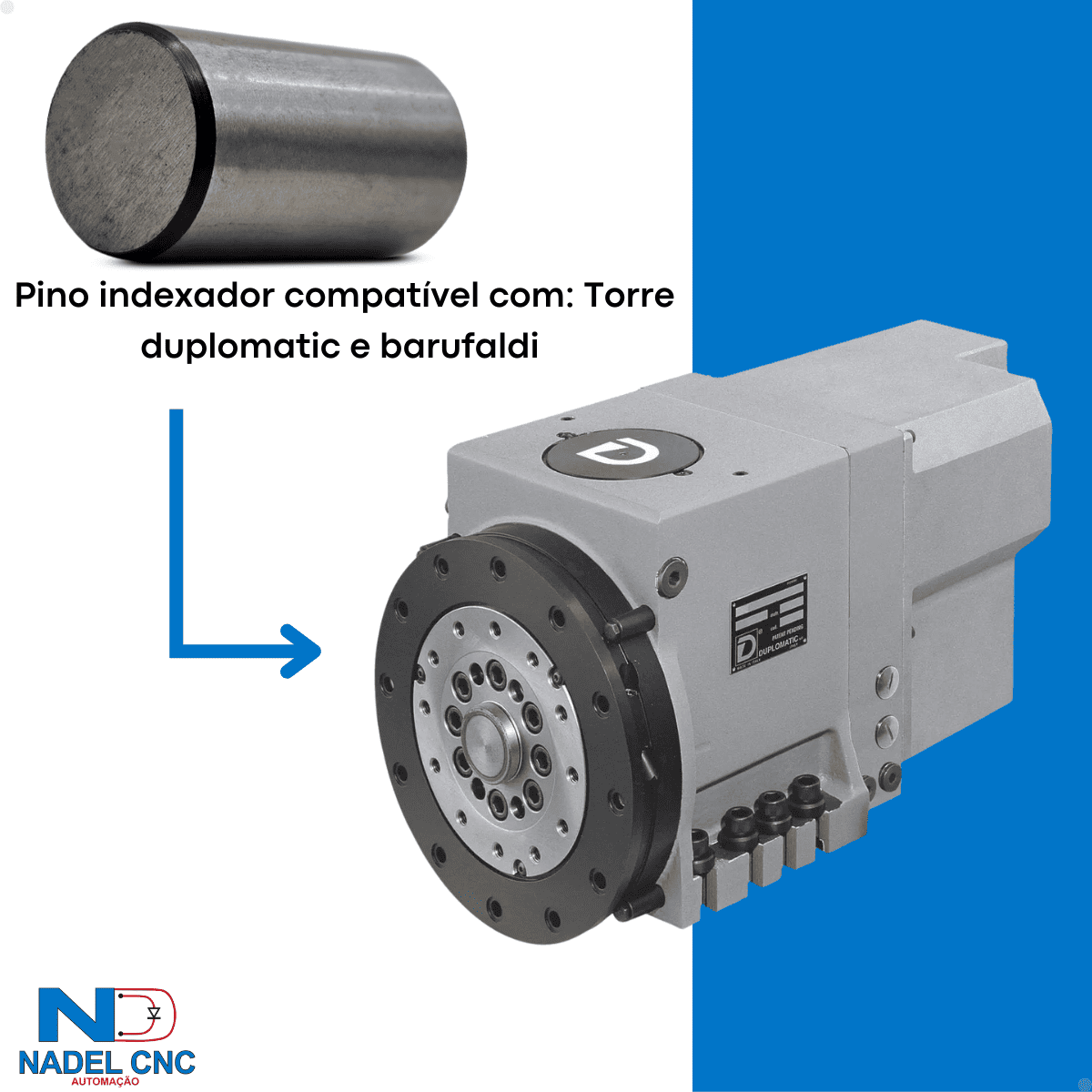 PINO 20MM indexador Torre duplomatic / barufaldi - Romi - NADEL CNC ...