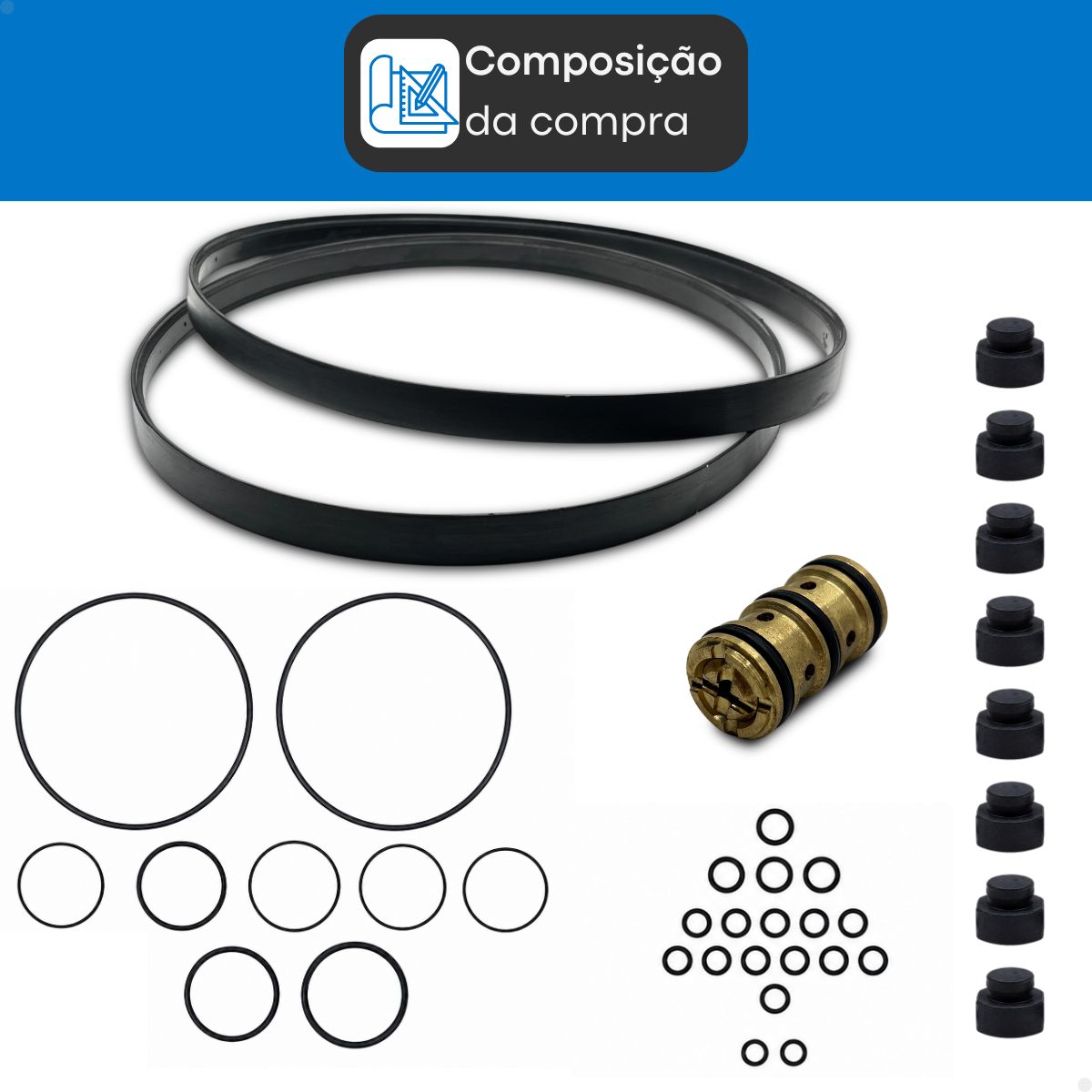 Kit de Reparo Completo O'rings Válvula Retenção Systec P260 - NADEL CNC ...