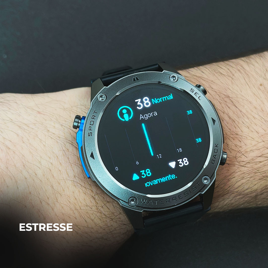 Brave: Smartwatch Militar GPS Dual e à Prova d'Água - Tic-Tac Smartwatch