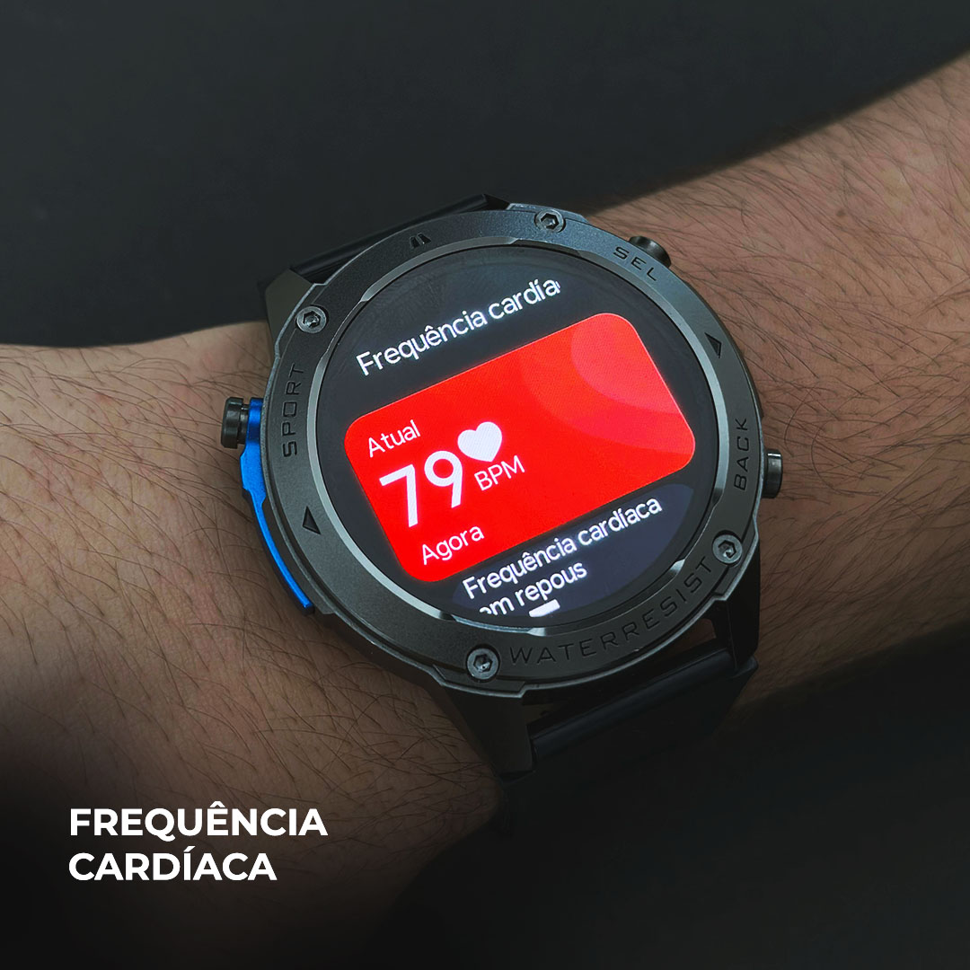 Brave: Smartwatch Militar GPS Dual e à Prova d'Água - Tic-Tac Smartwatch